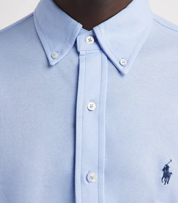 Polo Ralph Lauren Cotton Featherweight Mesh Shirt - Blue