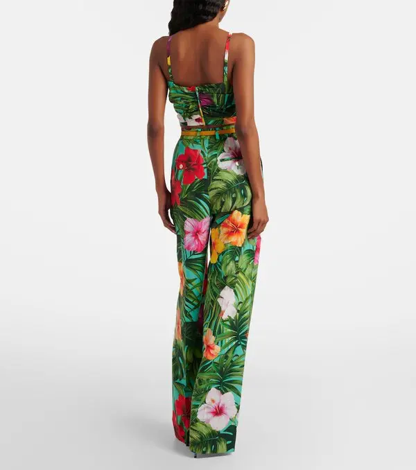 Dolce & Gabbana Floral Cotton Wide-leg Trousers
