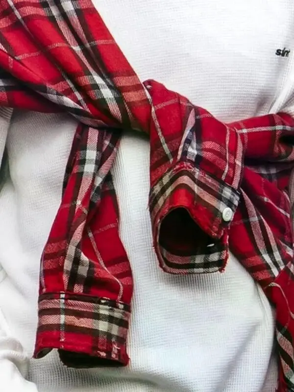 SAINT MXXXXXX Distressed Check-pattern Shirt