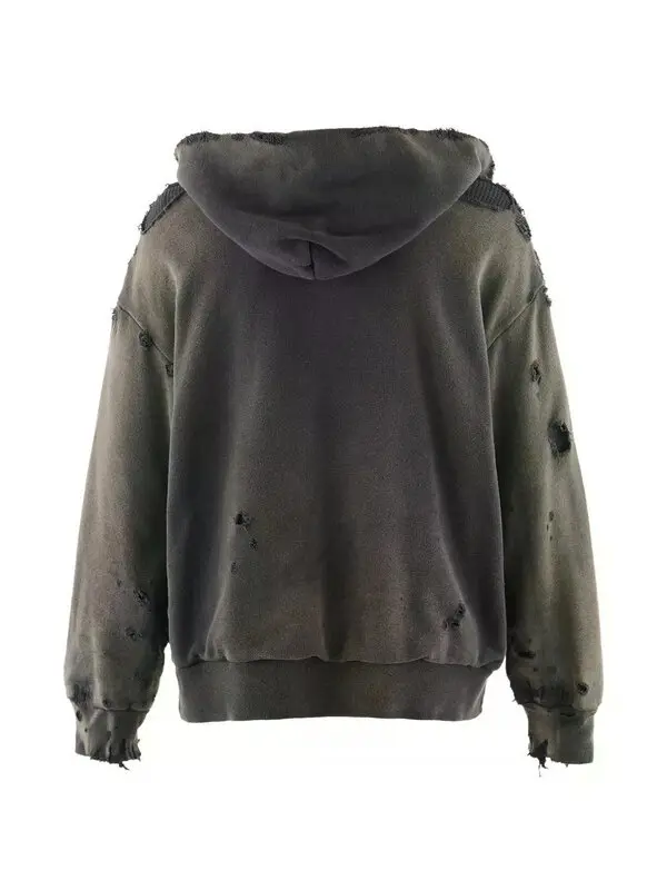 SAINT MXXXXXX Distressed Double Face Hoodie