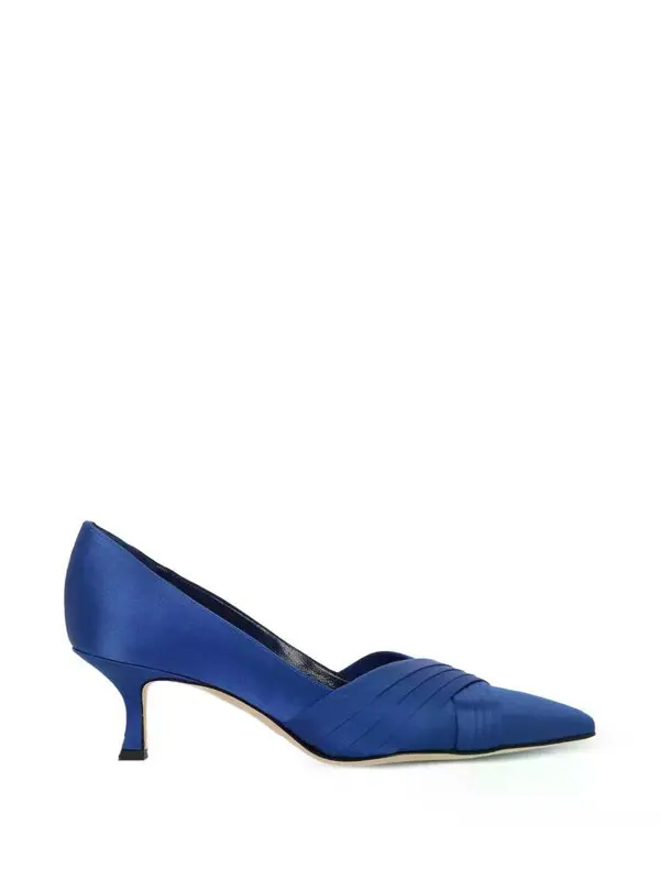Manolo Blahnik Crossover-strap Pointed-toe Pumps - Blue
