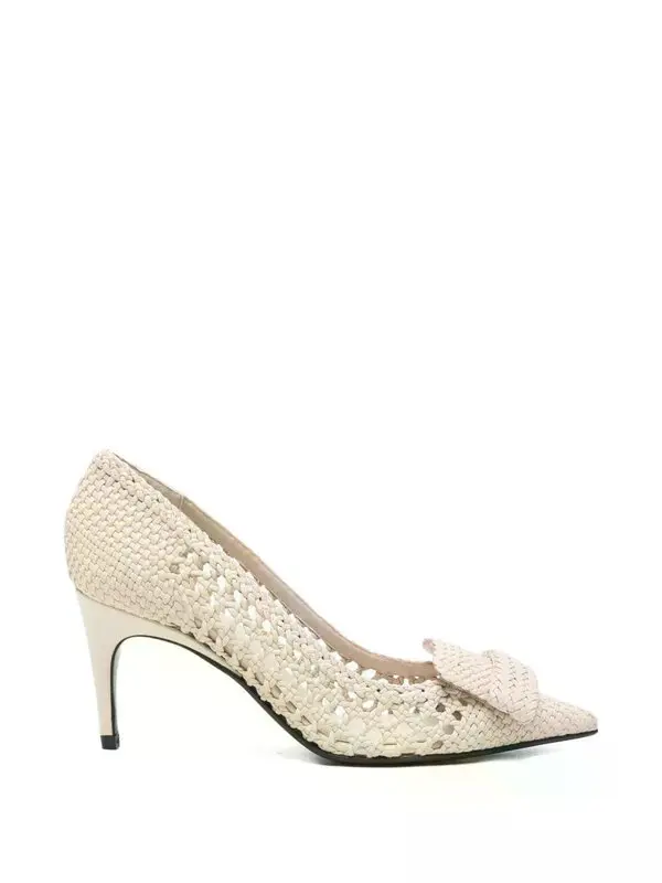 SERGIO ROSSI Sr1 Braid Woven Pumps - Neutrals