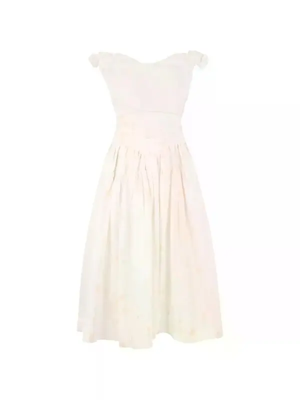 VIVIENNE WESTWOOD Sunday Floral-print Midi Dress - Neutrals