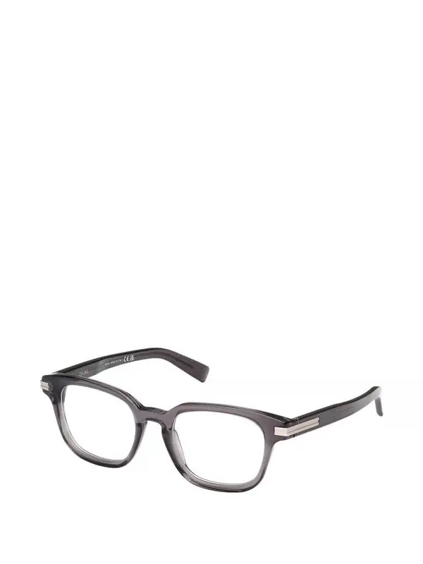 Zegna Rectangle-frame Glasses - Grey