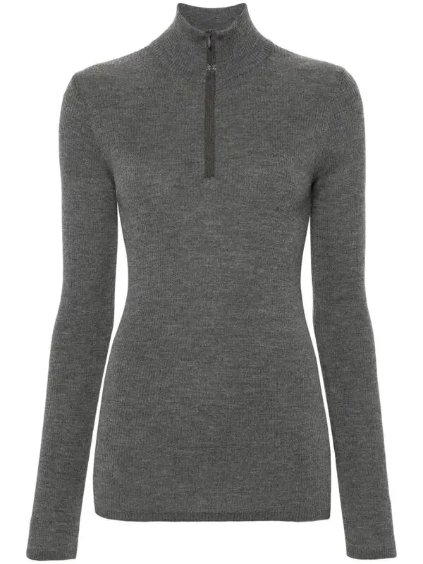 Brunello Cucinelli Monili Detail Jumper - Grey