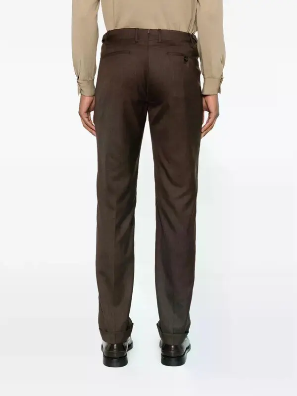 BERWICH Pleated Turn-up Trousers