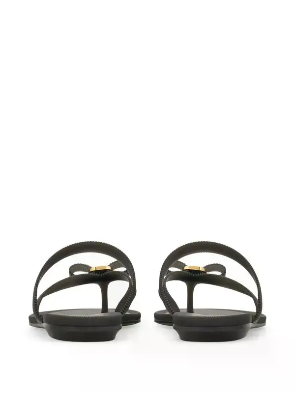 FERRAGAMO Vara Bow Jelly Thong Sandals - Black