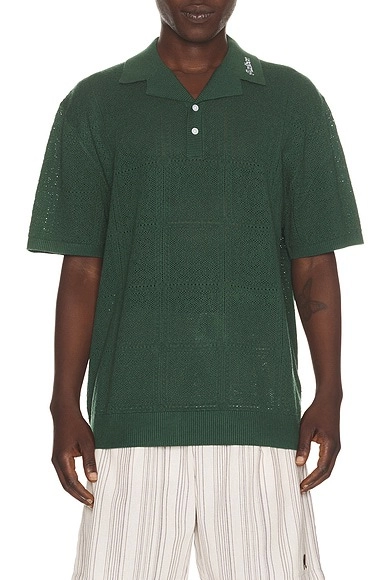 MALBON Resort Crochet Polo