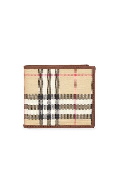Burberry Pop Check Wallet - Archive Beige