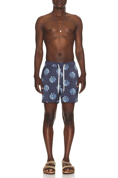 Onia Charles 4 Swim Trunk - Navy Multi