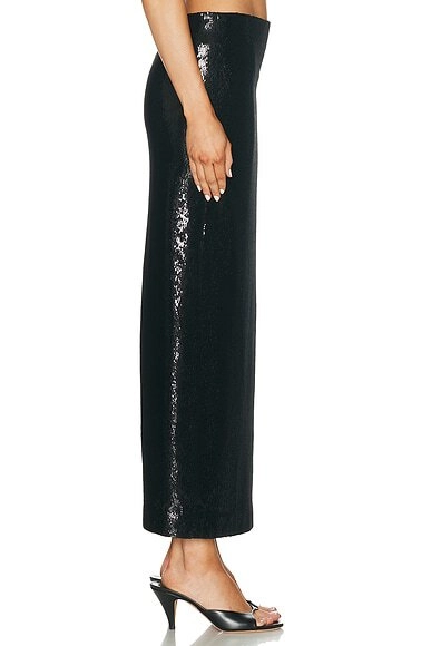 TOTEME Sequin Maxi Skirt - Black