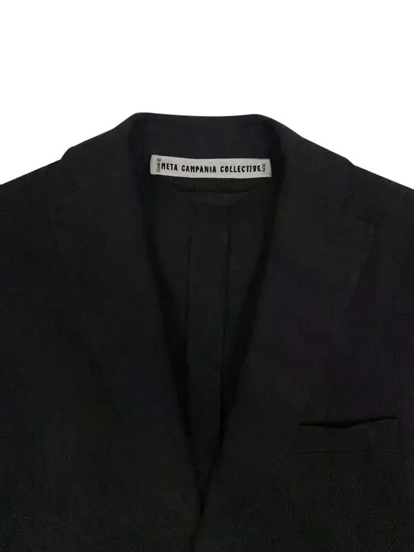 META CAMPANIA COLLECTIVE Linen Shawl Lapel Jacket
