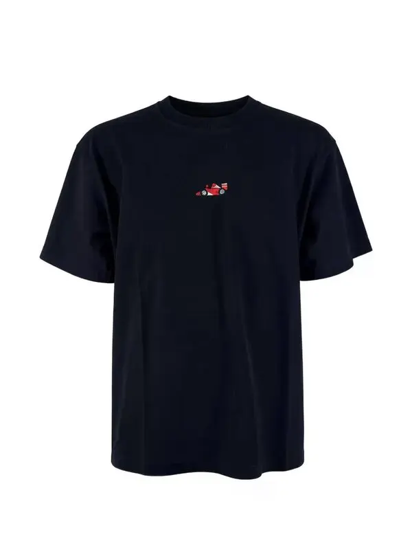 ALBERTO BRESCI Embroidered Motif Crew Neck T-shirt