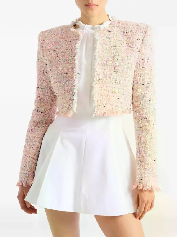 Balmain Cropped Tweed Jacket