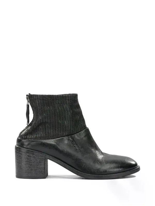 Moma Panelled Leather Ankle Boots