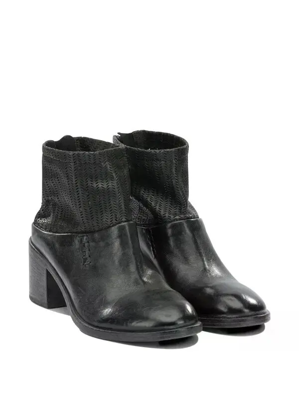 Moma Panelled Leather Ankle Boots