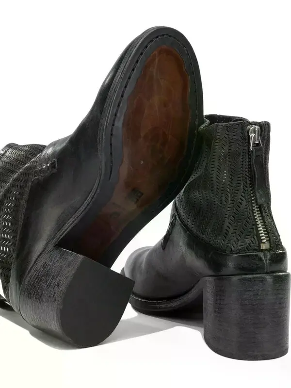 Moma Panelled Leather Ankle Boots