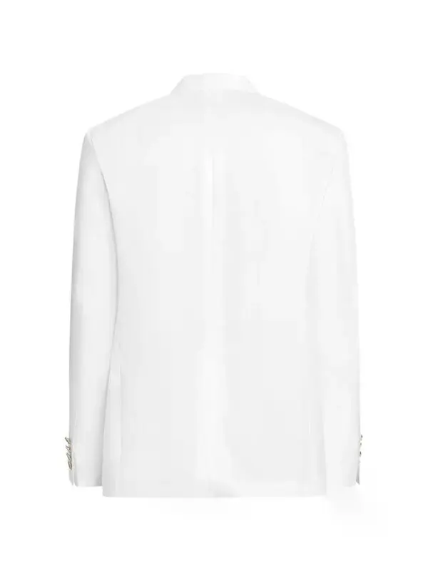 Dolce & Gabbana Sicilia Light Double-breasted Linen Jacket - White