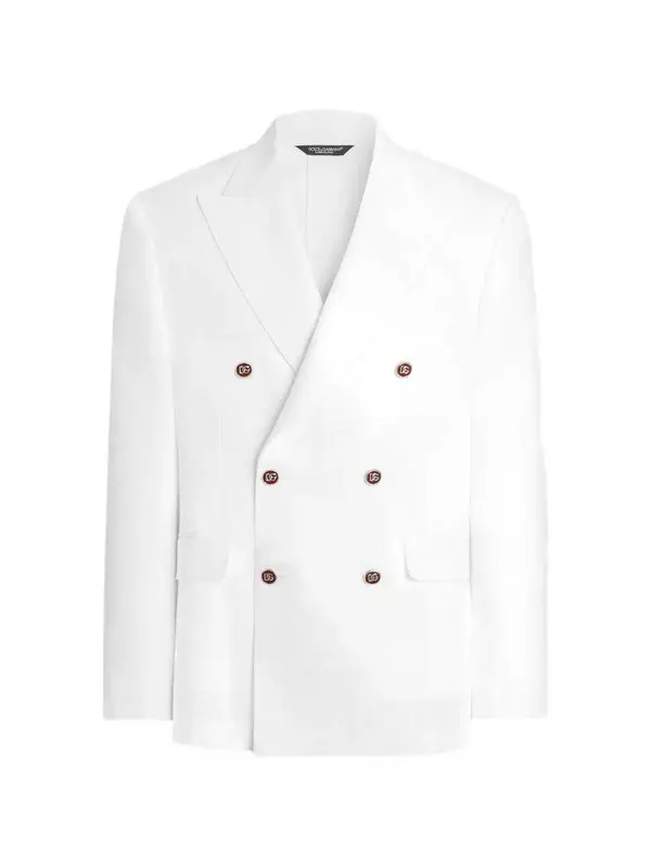 Dolce & Gabbana Sicilia Light Double-breasted Linen Jacket
