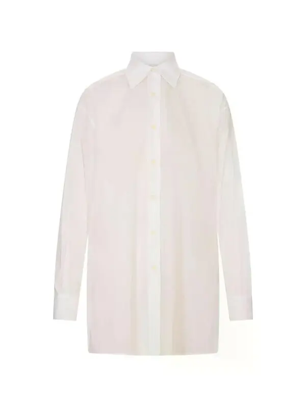 JIL SANDER Button-up Long-sleeve Shirt - White