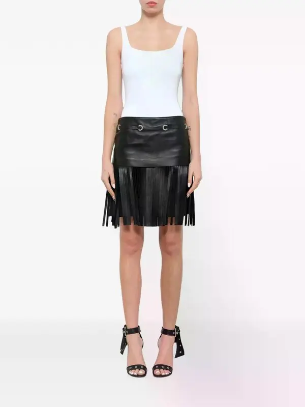 Neil Barrett Fringed Midi Skirt
