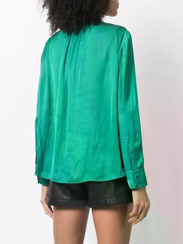 Zadig&Voltaire Tink Satin Blouse - Green