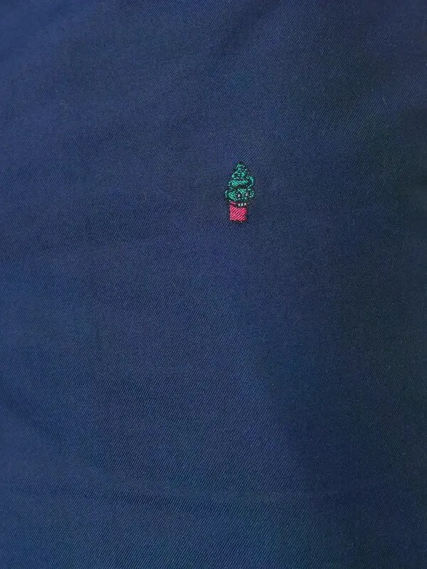 Kenzo Badge Embroidered Chino Shorts