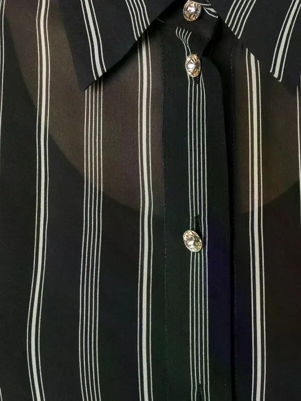 LANVIN Striped Maxi Shirt Dress