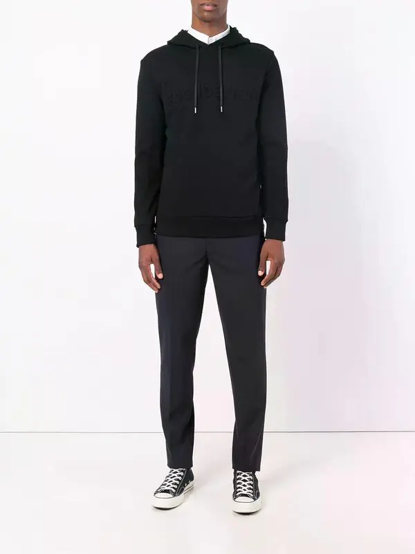 Neil Barrett Embossed Logo Cotton Hoodie