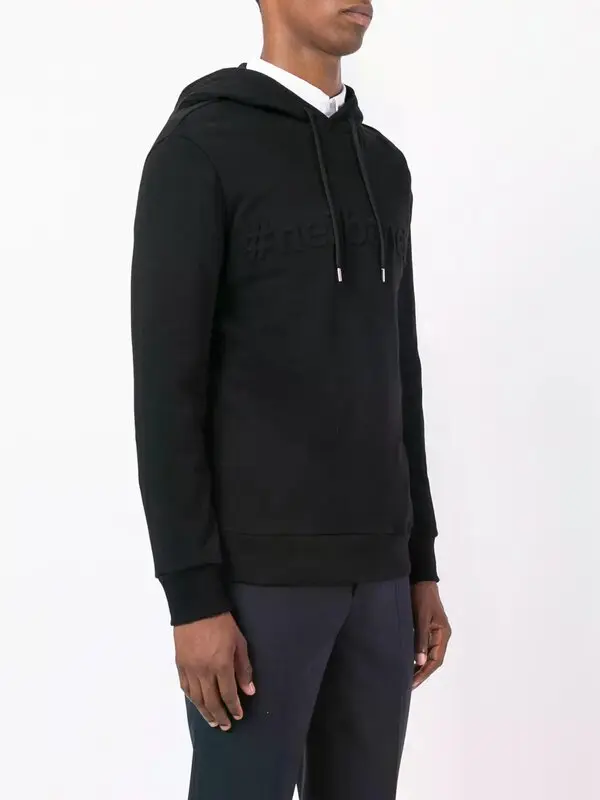 Neil Barrett Embossed Logo Cotton Hoodie