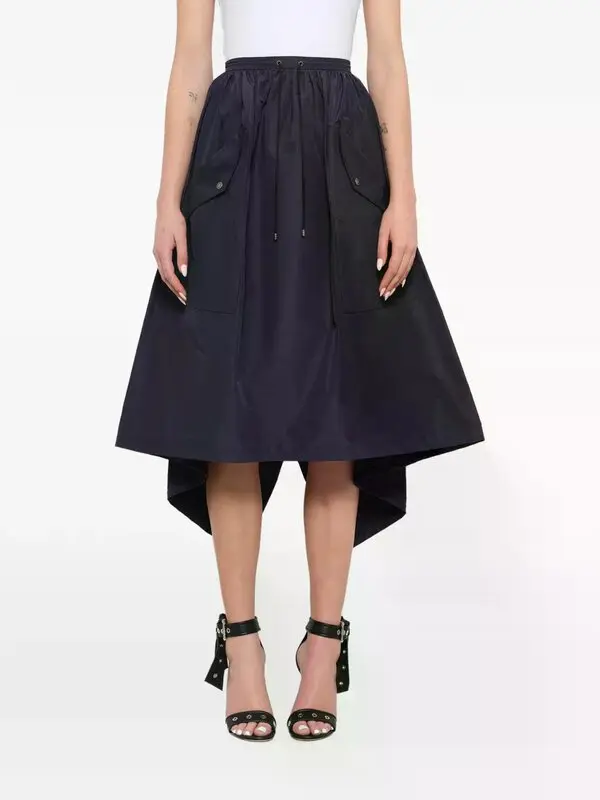 Kenzo Flap Pocket Full Skirt - Blue