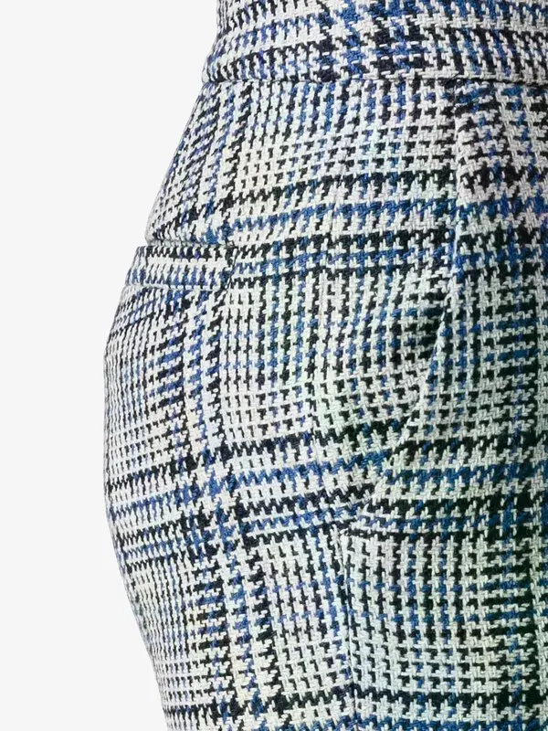 Off-White Tartan High Waisted Trousers