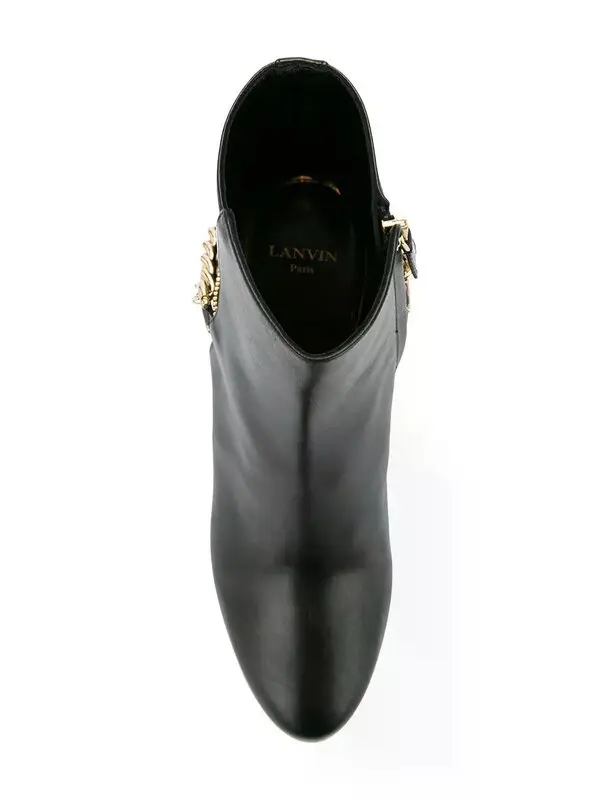 LANVIN Chain Detail Ankle Boots