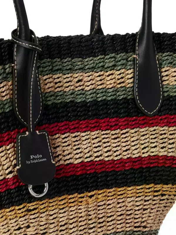 Polo Ralph Lauren Striped Raffia Tote Bag