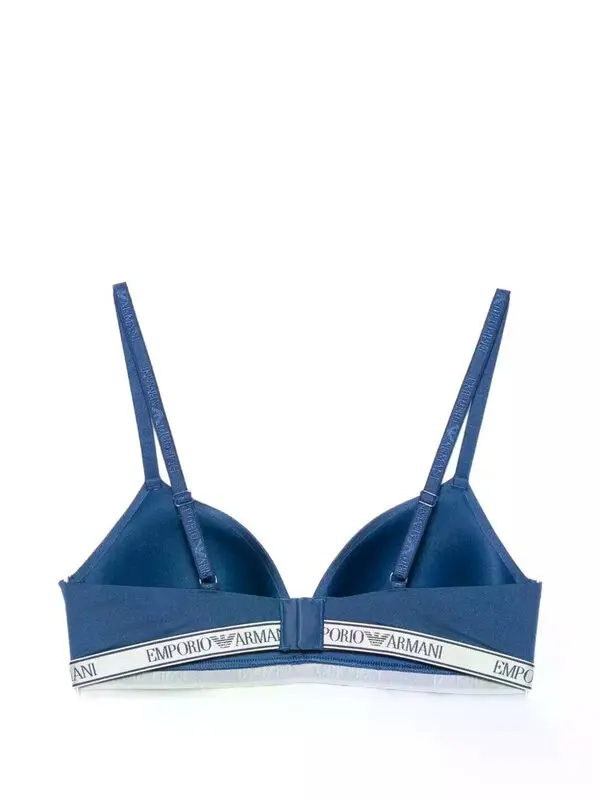 Emporio Armani Logo-tape Triangle Bra