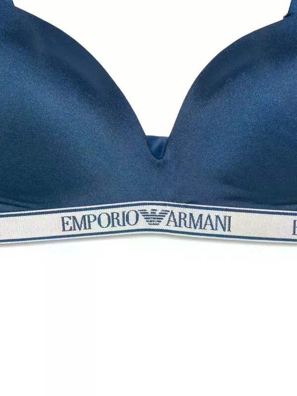 Emporio Armani Logo-tape Triangle Bra