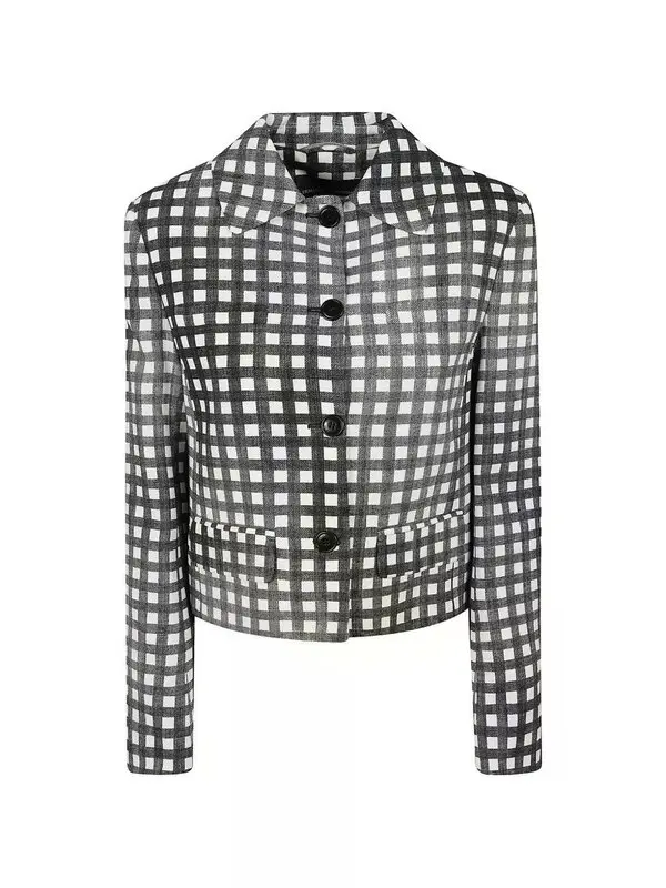Ermanno Scervino Gingham Check Button-up Jacket