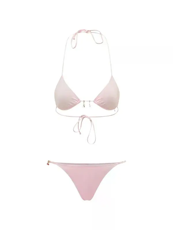 MC2 SAINT BARTH Lezzy Charm Detail Bikini - Pink