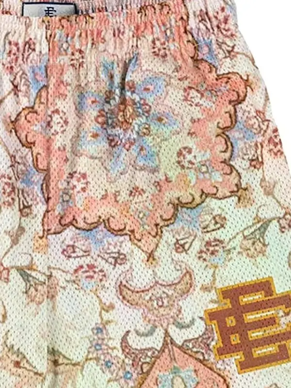 ERIC EMANUEL Paisley Print Mesh Shorts - Neutrals