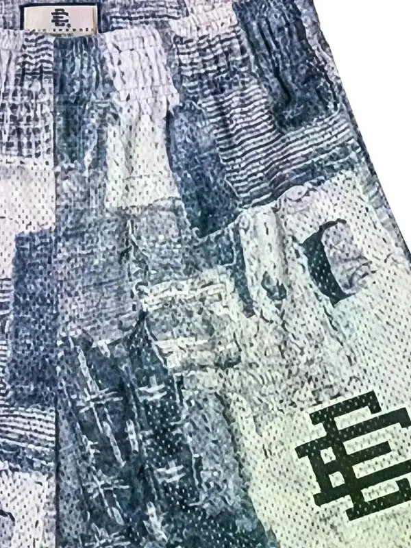 ERIC EMANUEL Patchwork Boro Shorts