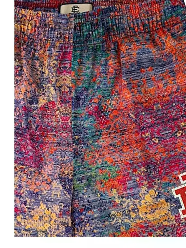 ERIC EMANUEL Ee Rug Logo-print Shorts - Red