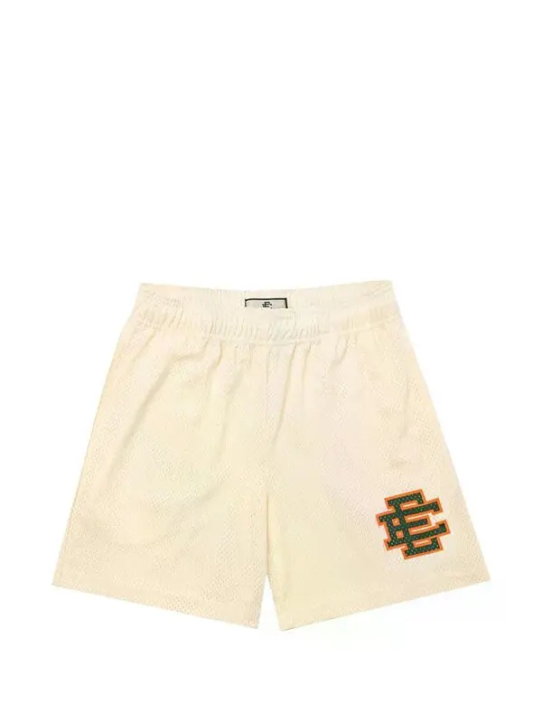 ERIC EMANUEL Ee Basic Logo-print Mesh Shorts - White