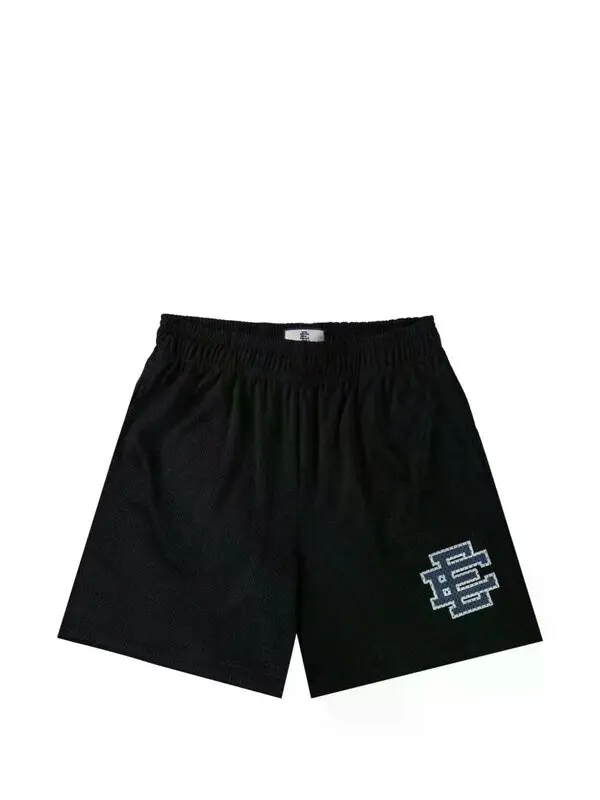 ERIC EMANUEL Mesh Logo Shorts - Black
