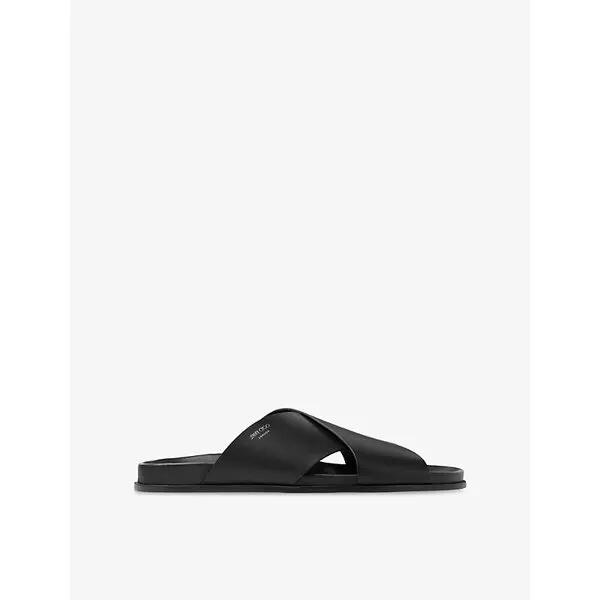 JIMMY CHOO Sol Leather Slides