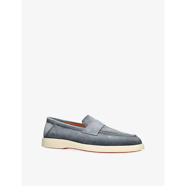 Santoni Suede Loafers