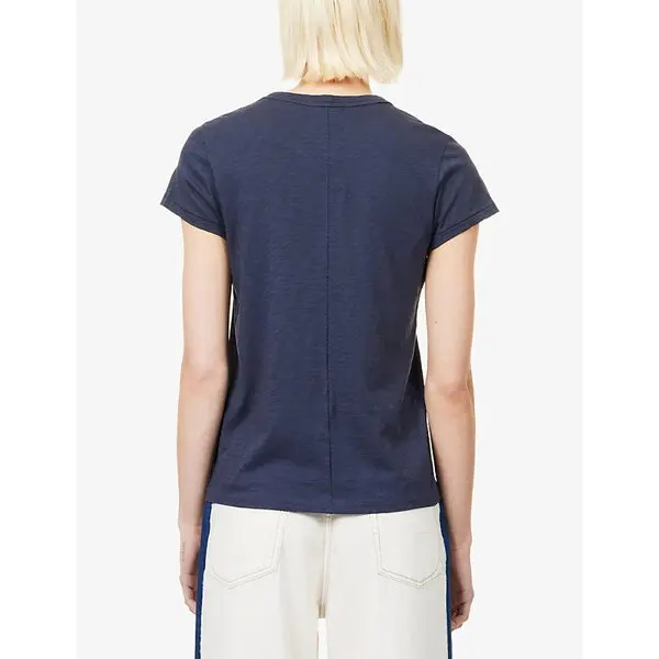 Rag & Bone Slub Round Neck Cotton T-shirt - Salute