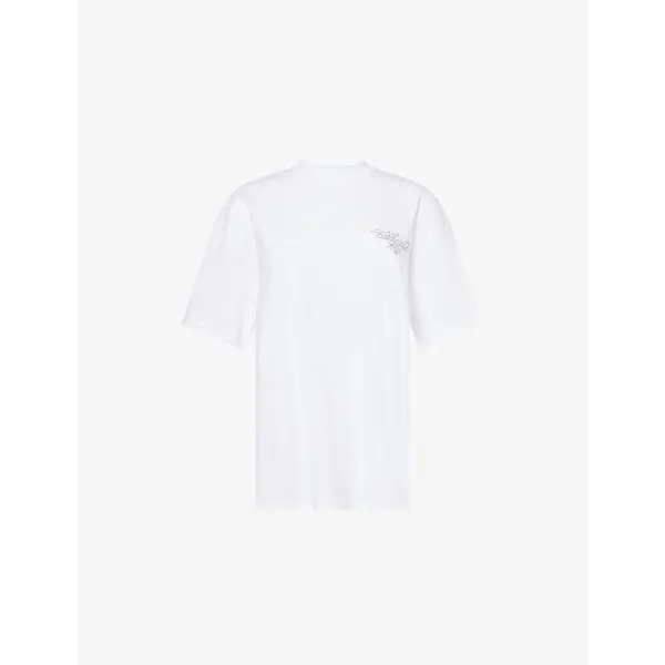 Carhartt Work In Progress Round Neck Logo Print Cotton T-shirt - White