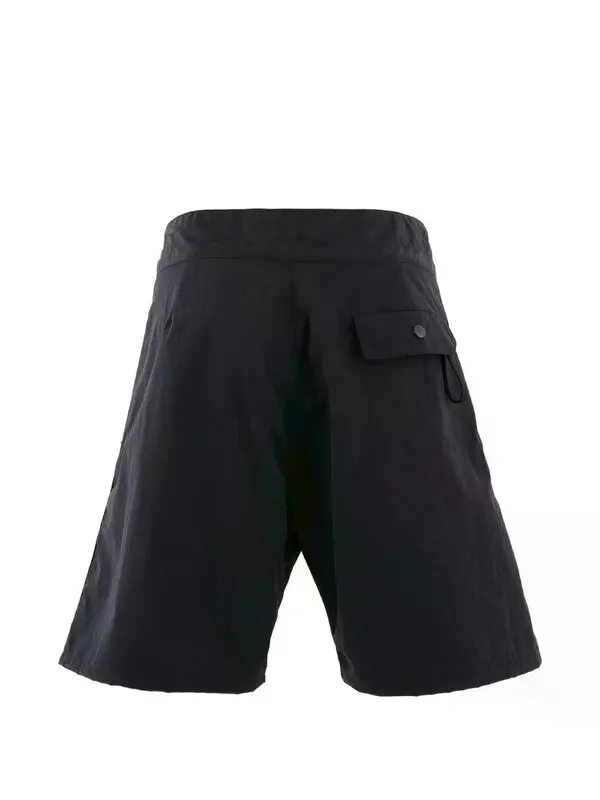 SAINT MXXXXXX Graphic Print Lace-up Shorts - Black