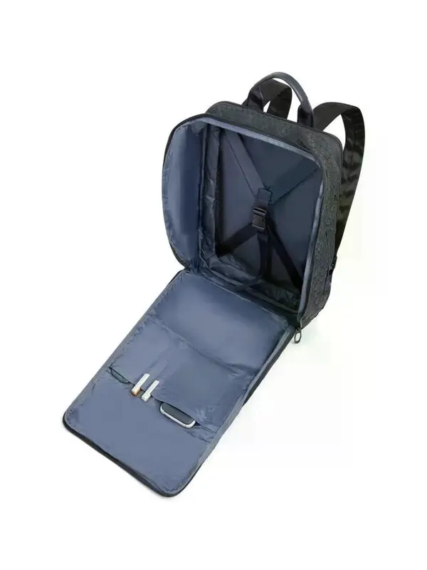 PIQUADRO Expandable Backpack With Geometric Pattern