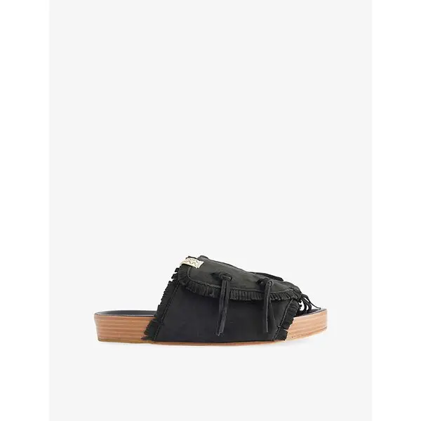 Visvim Christo Shaman Folk Leather Flat Sandals